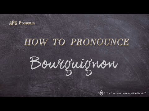 How to Pronounce Bourguignon (Real Life Examples!)