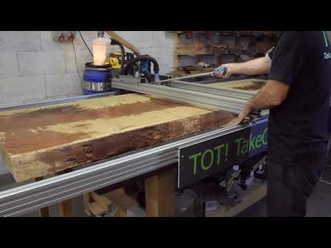 TOT! router sled & oak slab 100 x 300 x 10 cm