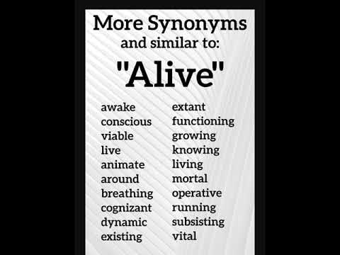Improve Your Vocabular | Synonyms for the word ALIVE #vocabulary #synonymswords #shortsfeed #english