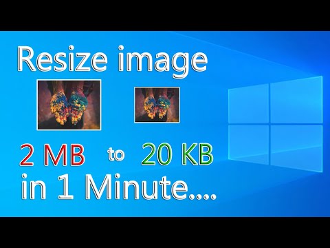 Resize image 2 mb to 20 kb in just a minute || compress a image in kb