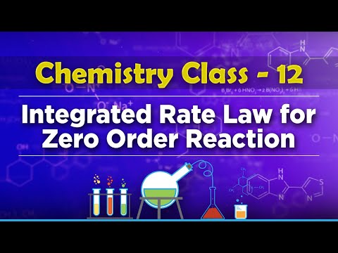 Integrated Rate Law for Zero Order Reaction - Chemical Kinetics - Chemistry Class 12