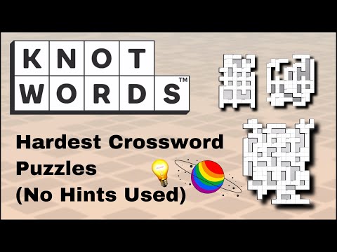Knotwords - Hardest Crossword Puzzles (No Hints) Gameplay (iOS)