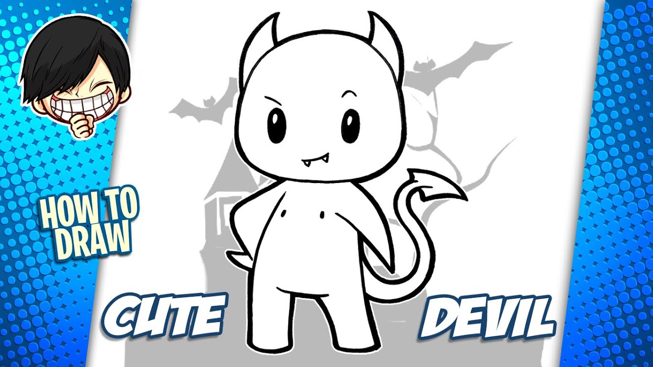 How to draw Cute Devil step by step
