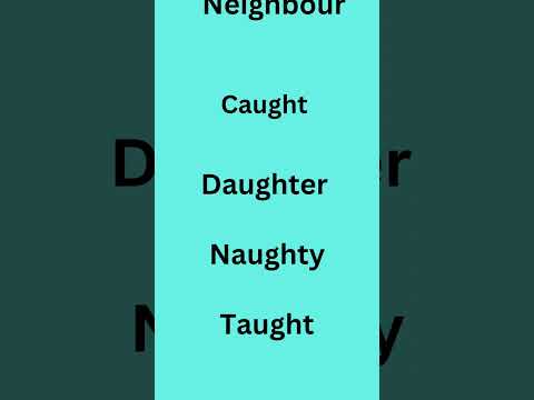 Quadgraphs in English Phonics With Examples