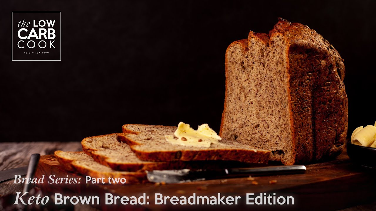 Low Carb Wholemeal Style Brown Seeded Bread Loaf: Breadmaker Edition #Keto #LowCarb #Bread