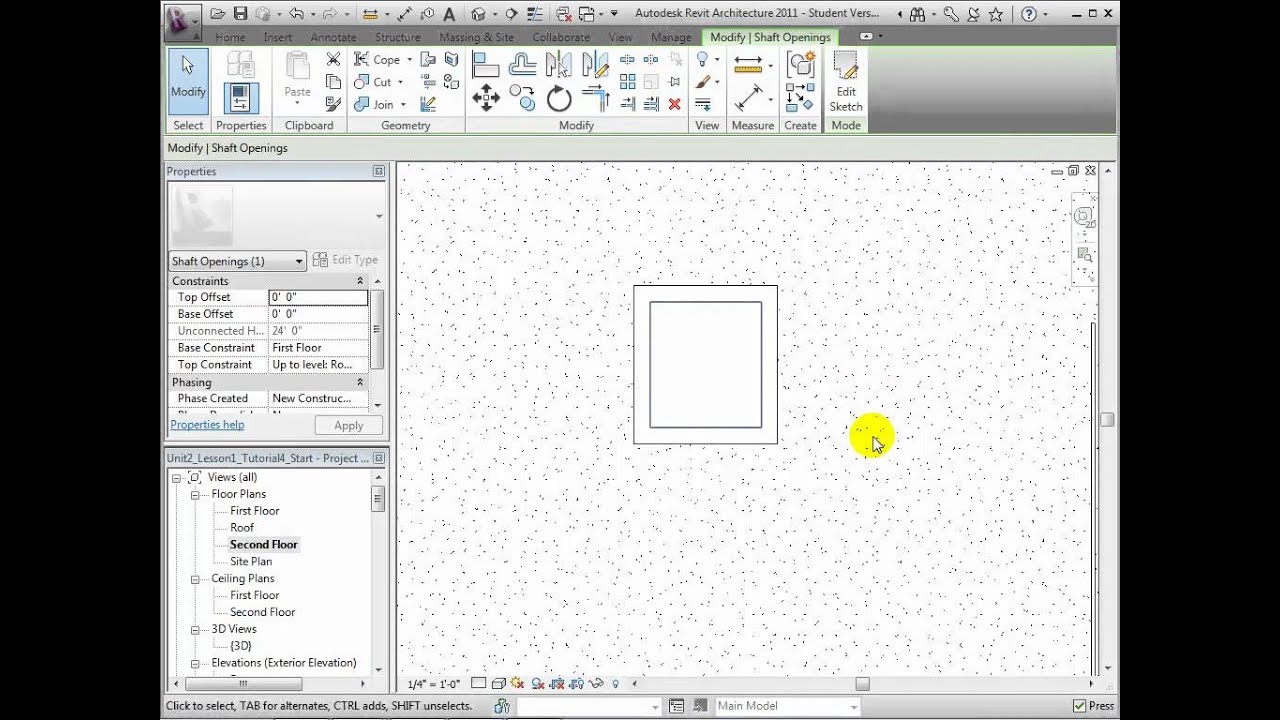 Revit Architecture - Creating an Elevator