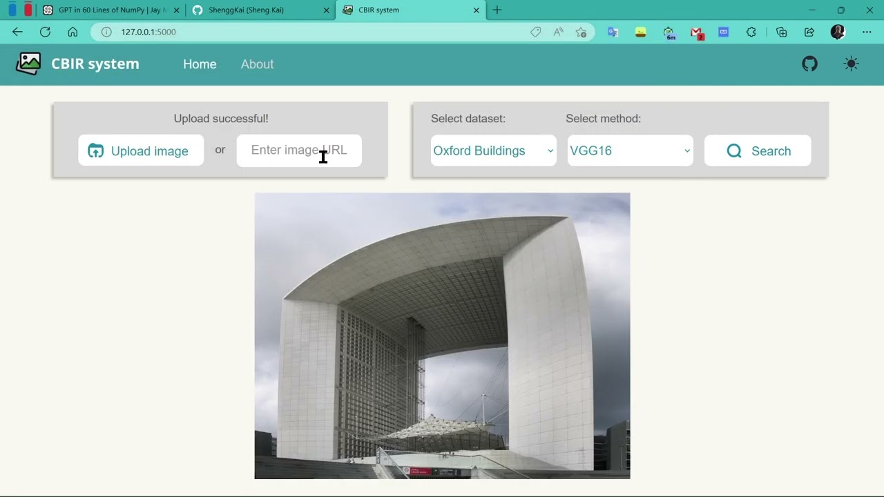 CS336: Demonstration of my Content-based image retrieval system