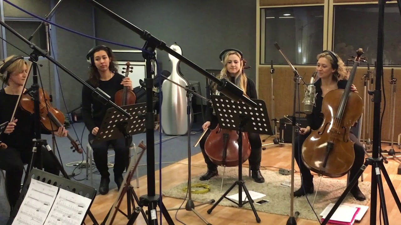 Rosie Danvers and Wired Strings Recording the strings for Adele's 'Chasing Pavements'.