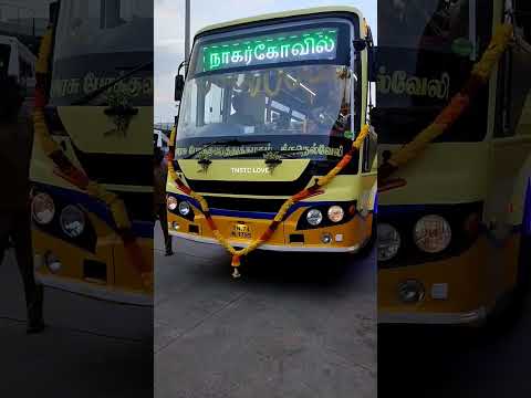 #tnstc #new #bus #mkstalin #inaguration #nagercoil ↔️ #chennai #rider #express #trending #shorts