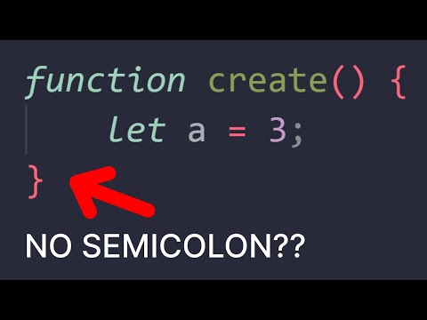 Semicolons In JavaScript; Where And Why?