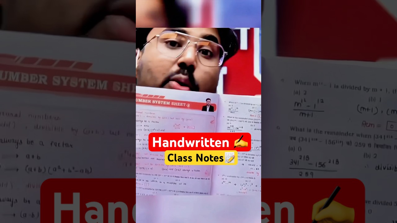 Handwritten Class Notes By Gagan Pratap Sir #ssc #cgl #maths #ssccgl