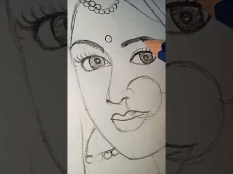 rajasthani woman sketch ❤️😍 #youtubeshorts #shorts #shortvideo #rajasthan #woman #viral #viralvideo