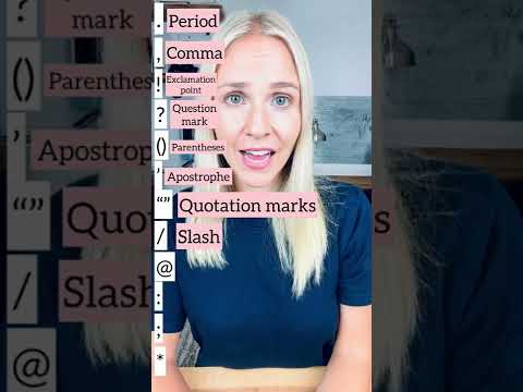 Do YOU know how to say there symbols in English?