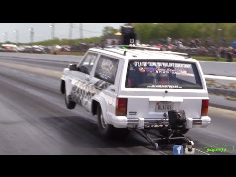 Jeep Cherokee XJ Drag Car - Jeep Drag Racing Video