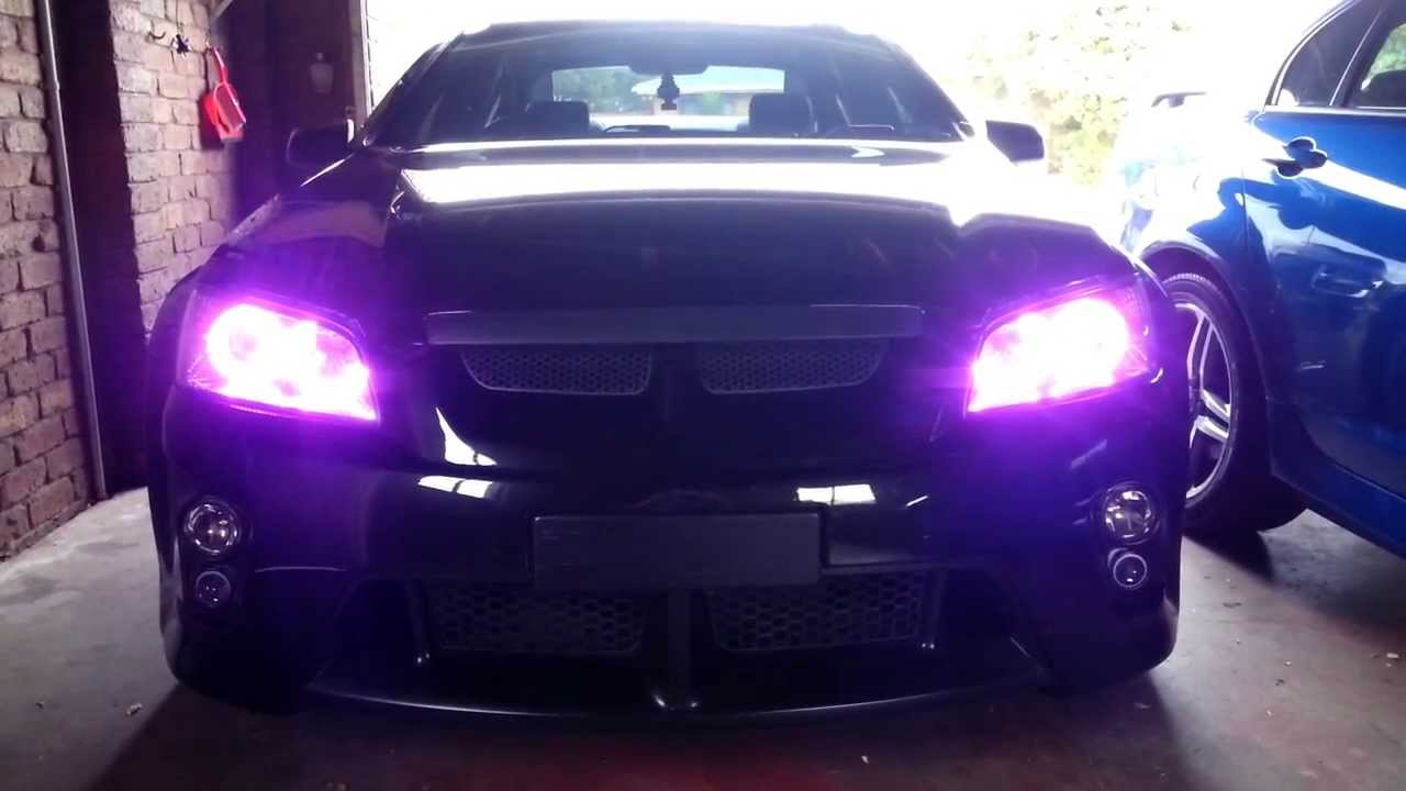 Holden VE Halo Angel Eyes RGB LED Custom Headlights