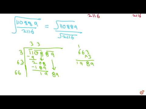 Find the square root of `52(857)/(2116)dot`
