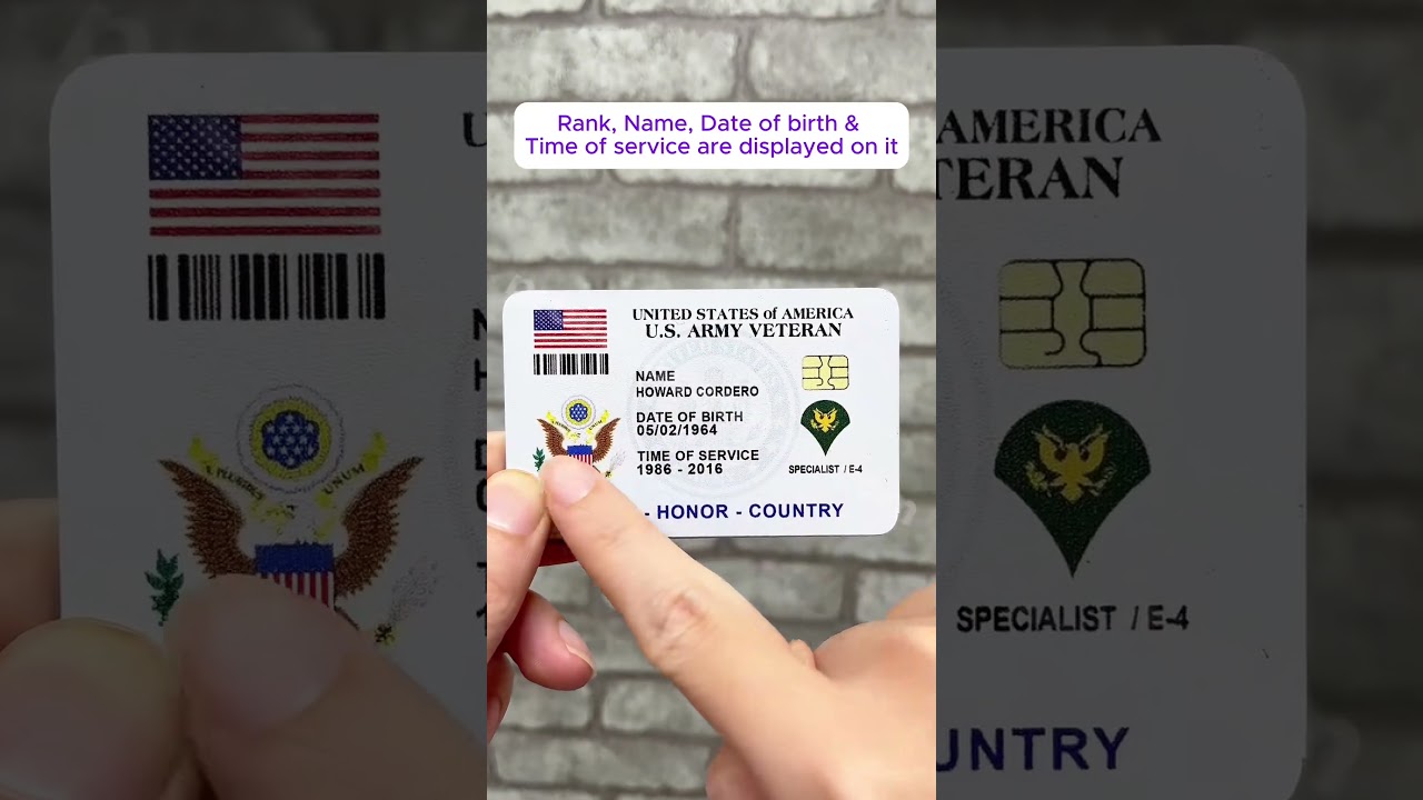 Custom Metal Card for Veterans!