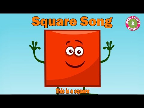 Square Song | Learn Shapes Song | Square Rhyme for kids | Educational | Bindi's Music & Rhymes