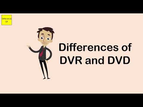 Differences of DVR and DVD