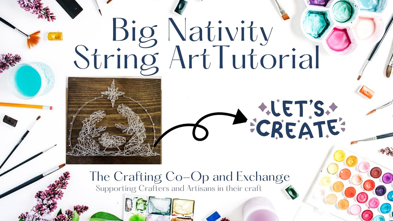 Big Nativity String Art Tutorial