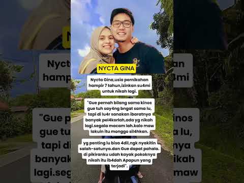 nycta gina suruh suami poligami #nyctagina #kinosgina #artist #quotes #shortsviral #youtube