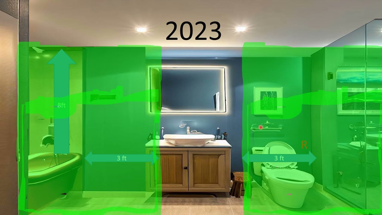 Big Changes* Changes 2017 / 2020 /2023 Receptacles in Shower 