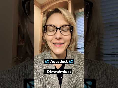 Learn how to pronounce 💦 AQUEDUCT 💦 #TarleSpeech #SHORTS Quick English Pronunciation Mini Lesson