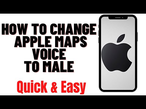 HOW TO CHANGE APPLE MAPS VOICE TO MALE