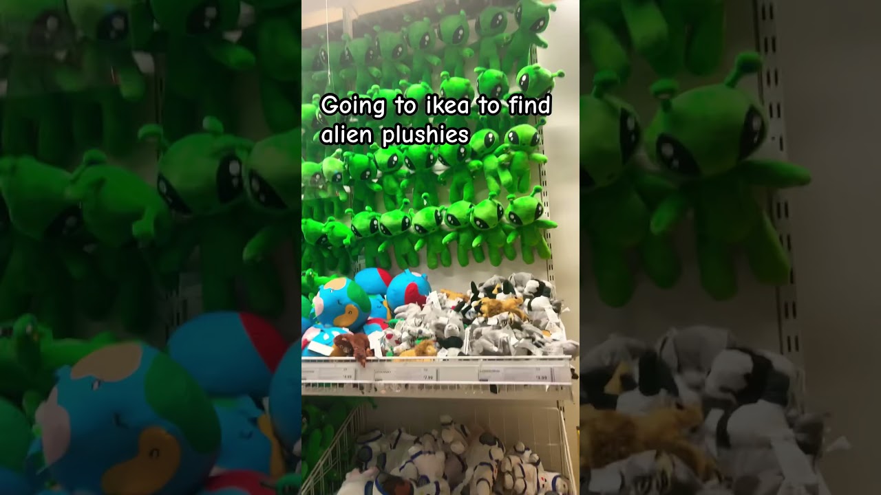 Alien plush hunting at ikea!￼￼