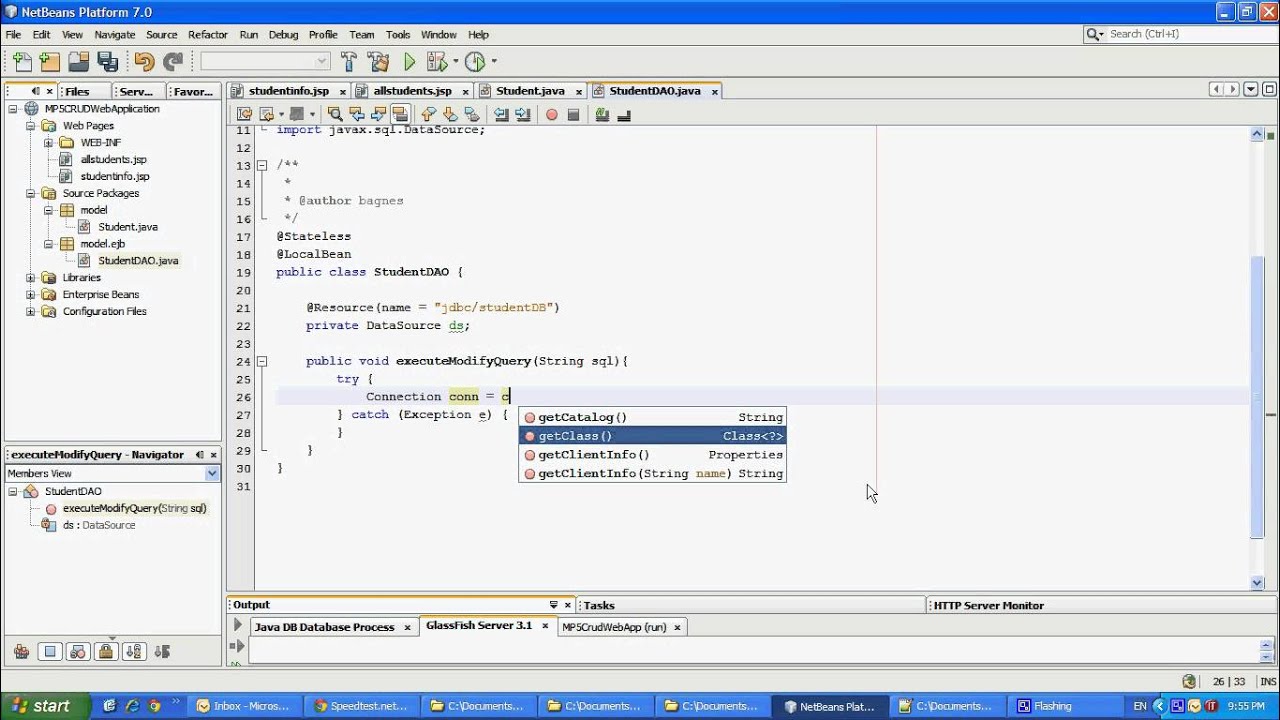 Add, Edit, Delete, Search  - Java EE WebApp
