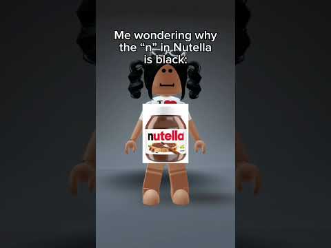 Why is the βnβ in Nutella blackβ¦π€¨πΈ