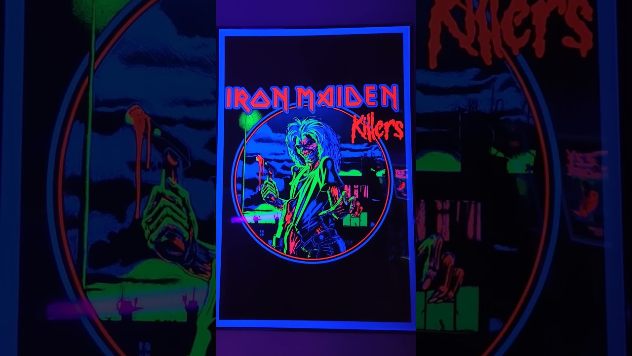 Iron Maiden Killers Blacklight Poster # Paul Di'anno