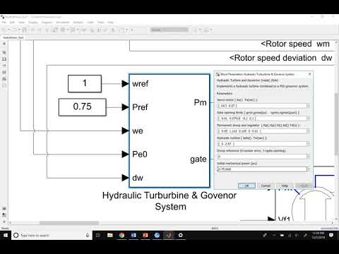 Hydroelectric Generator Simulation /w Matlab Simulink
