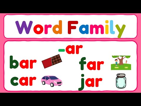 Word Family -ar | CVC Words -ar | Let's Read Three - Letter Words