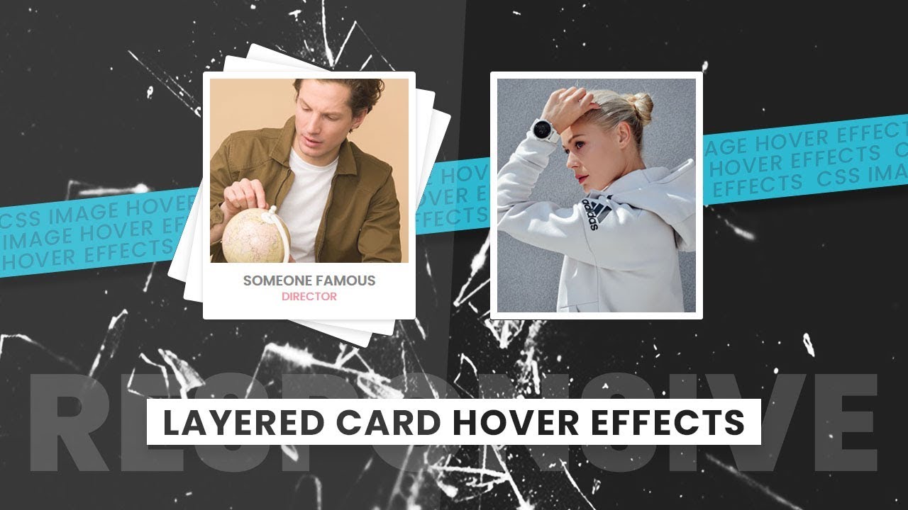 CSS Layered Card Hover Effects | Html CSS Responsive Design