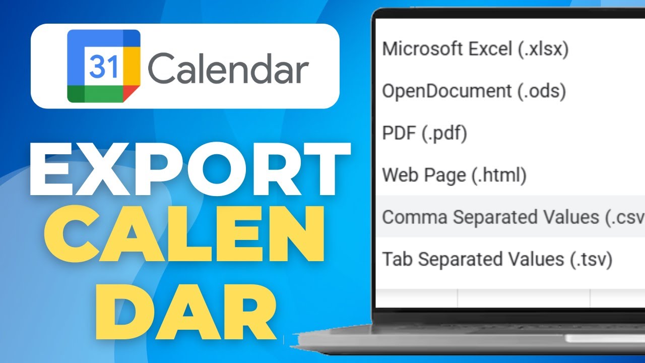 How To Export Google Calendar As CSV (Full 2025 Guide)