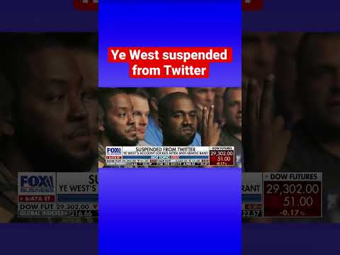 After an anti-Semitic rant, Ye West is suspended from Twitter #shorts