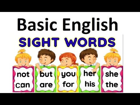 Sight words/English in Urdu