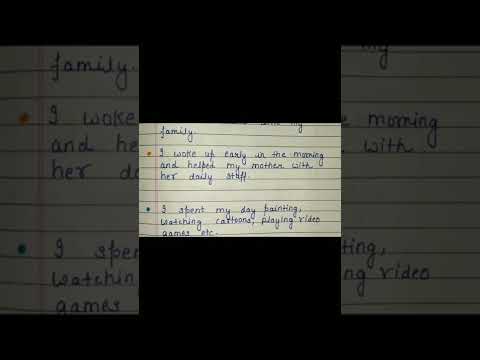 How I Spent My Summer Vacation || English Essay