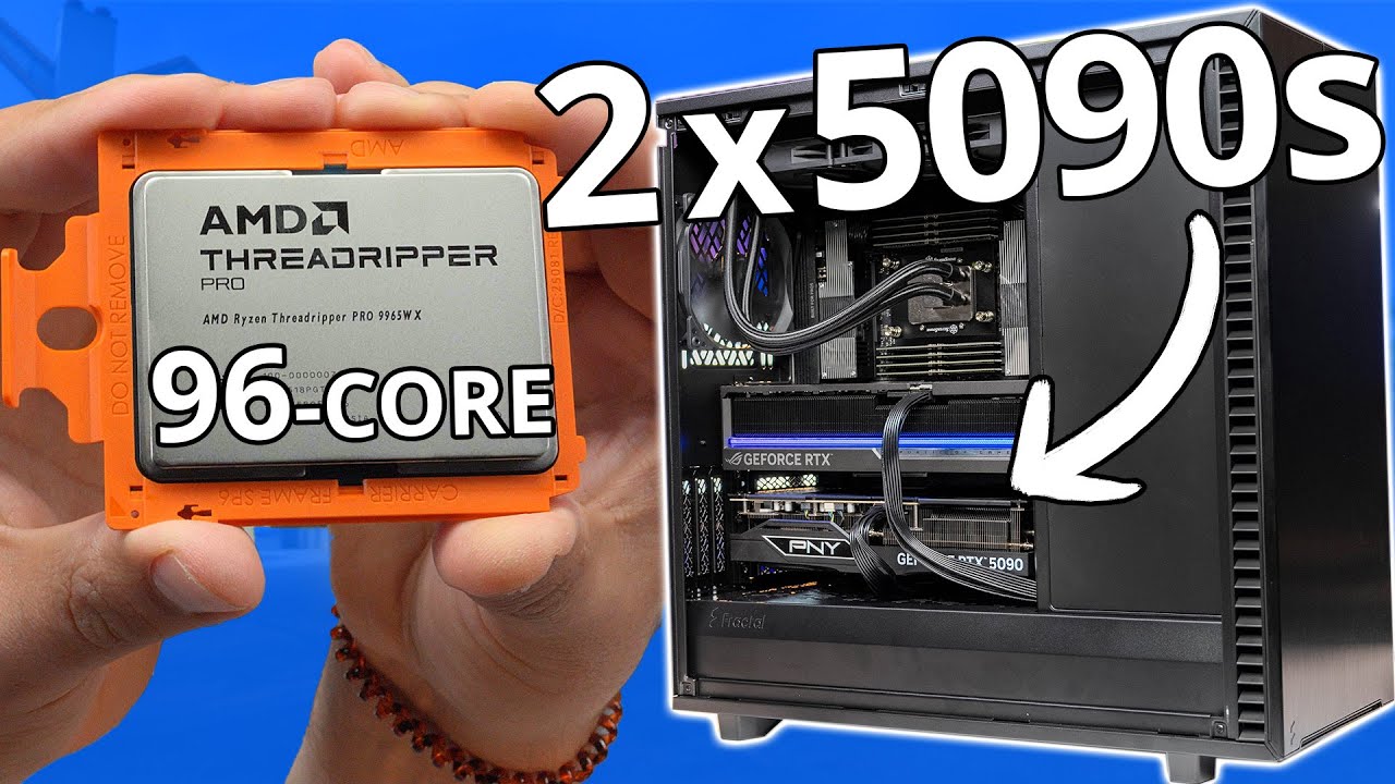 Let's Build A Double 5090 Threadripper PRO Workstation PC at Micro Center