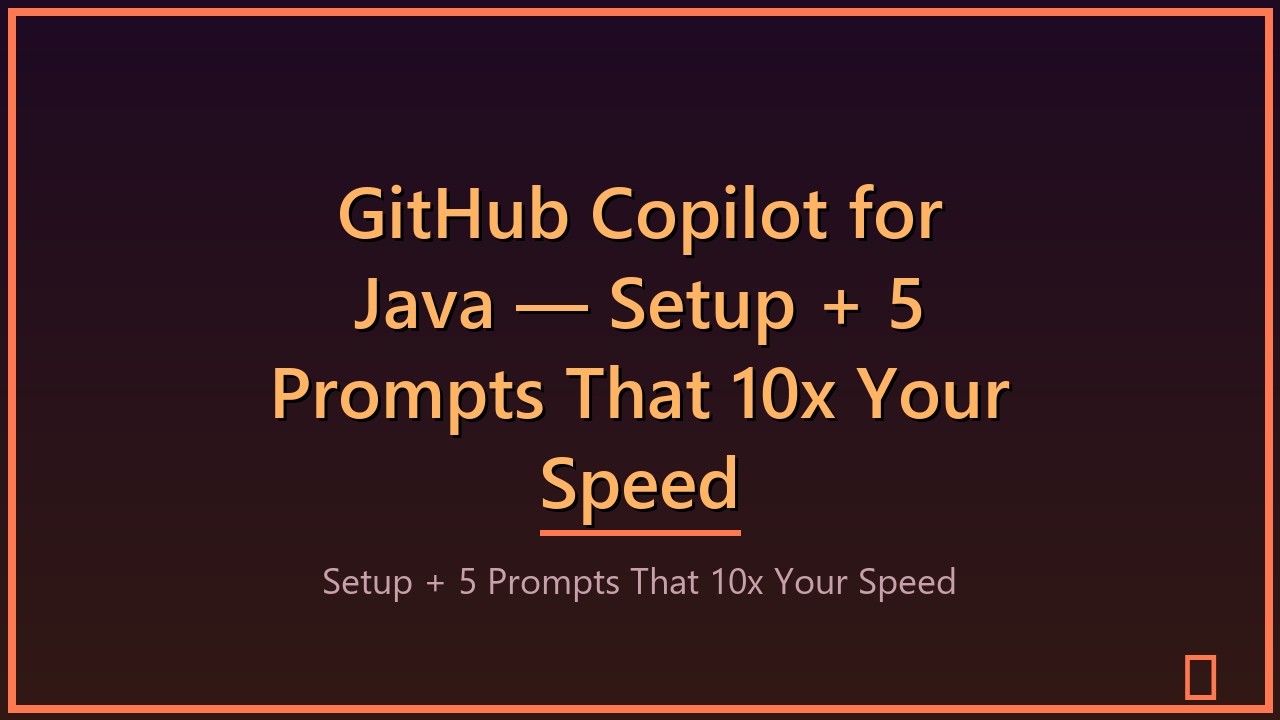 GitHub Copilot for Java 🚀 Setup + Best Prompts (Code Faster!) #ai #copilot #github #chatgpt