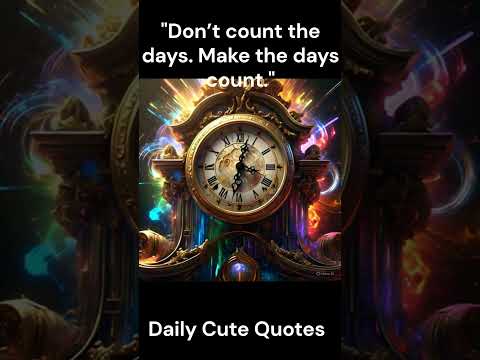 "Don’t count the days. Make the days count." #inspirationalquotes #motivation #quotes
