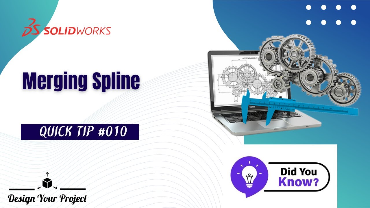Merging Splines | Fit Spline | Quick sketching tips| Tutorial| Tips and Tricks| Shortcut| Solidworks