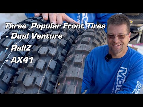 How to Choose? 3 Top ADV Front Tires | Motoz Dual Venture & RallZ or Bridgestone AX41 @exploready