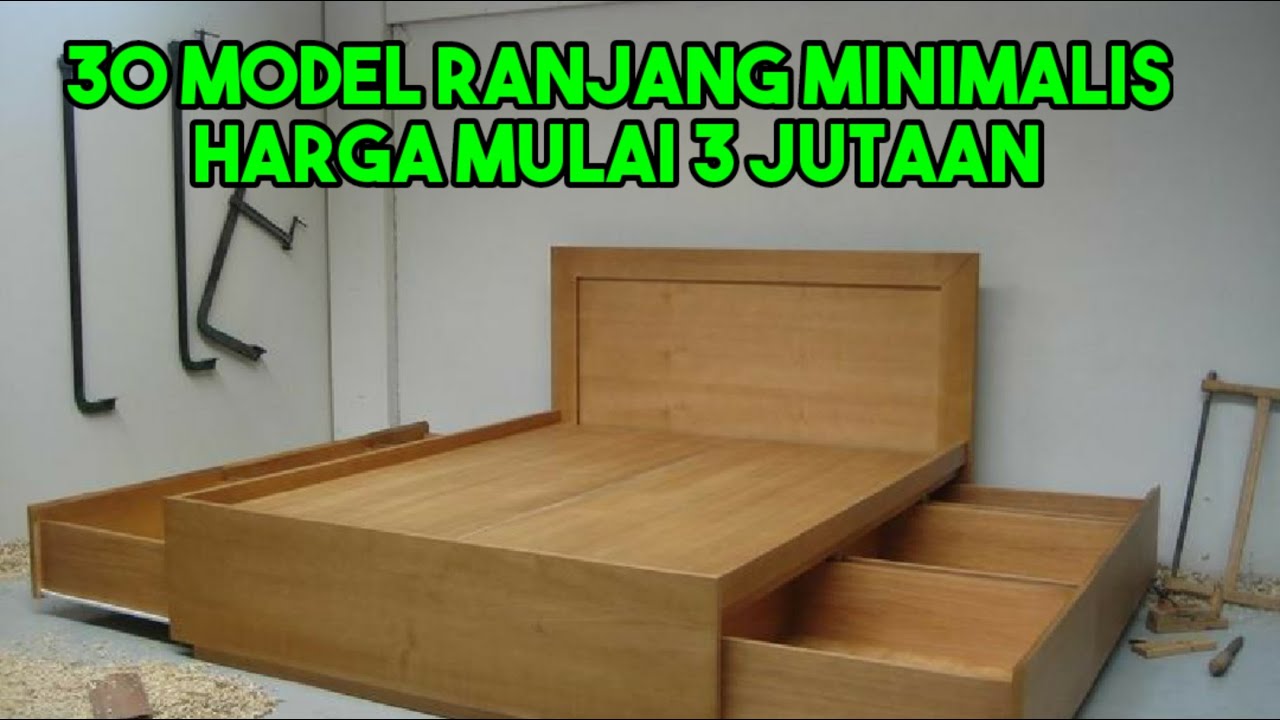 30 Harga Tempat Tidur Minimalis dan Modern dibuat dari kayu jati pilihan