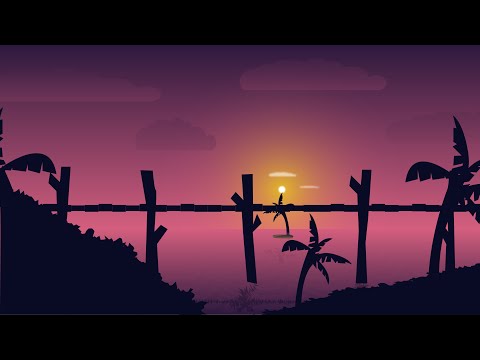 How to Create Night Landscape Vector Art | Illustrator | Night wood bridge