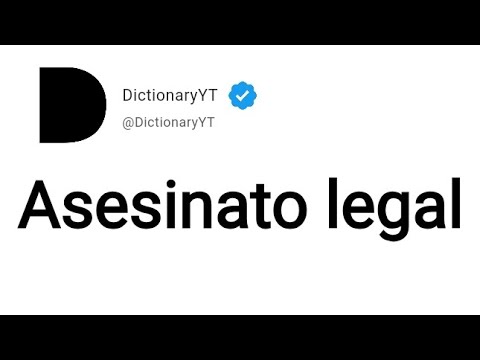 Asesinato legal Meaning in English