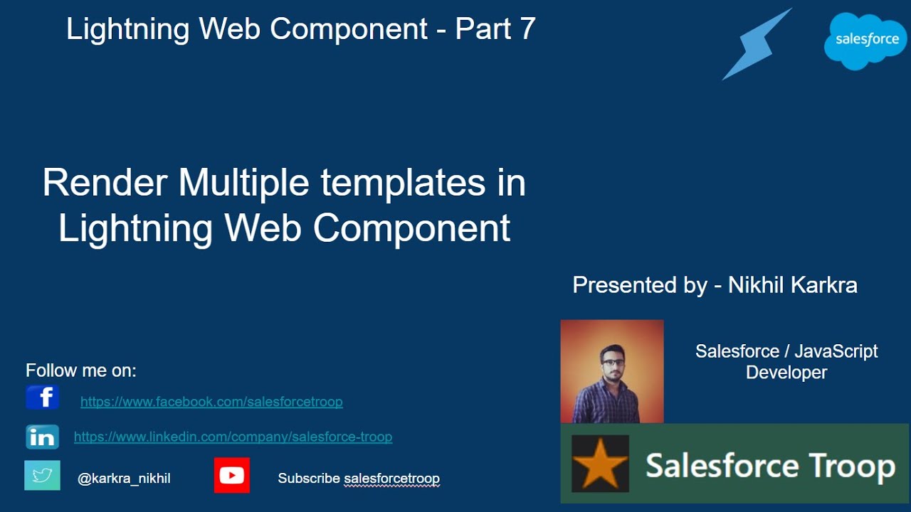 Render Multiple templates in Lightning Web Component | Lightning Web Component Part 7