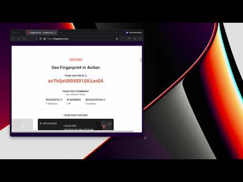 Fingerprint's visitorID in action: letterboxing