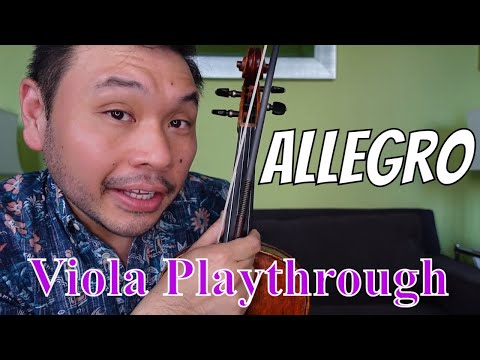 Allegro - Suzuki Viola Book 1(song #9) Playthrough- Slow and Fast